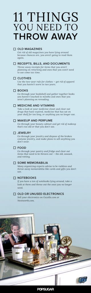 11 Things You Need to Throw Away • VeryHom